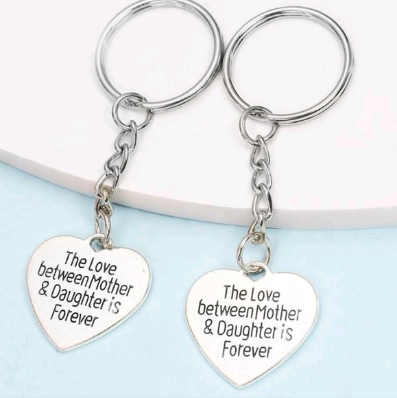Accessories | 1 Mother Daughter Love Heart Keychain | Poshmark